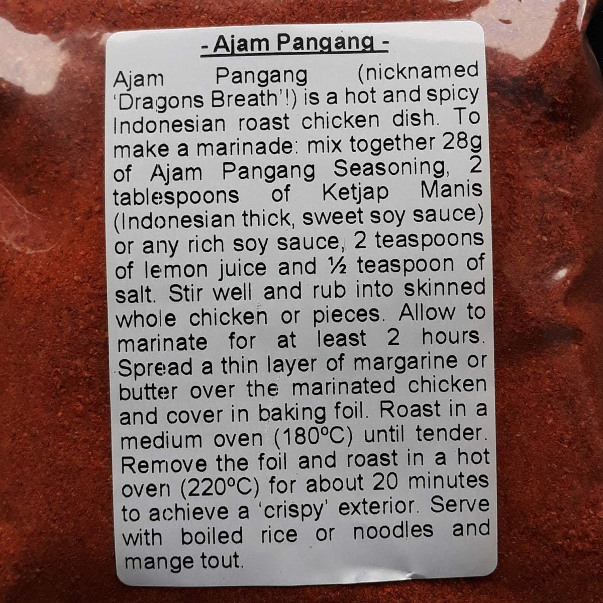 Ajam Pangang | Buy Fox's Spices Online| The Cooking Plumber