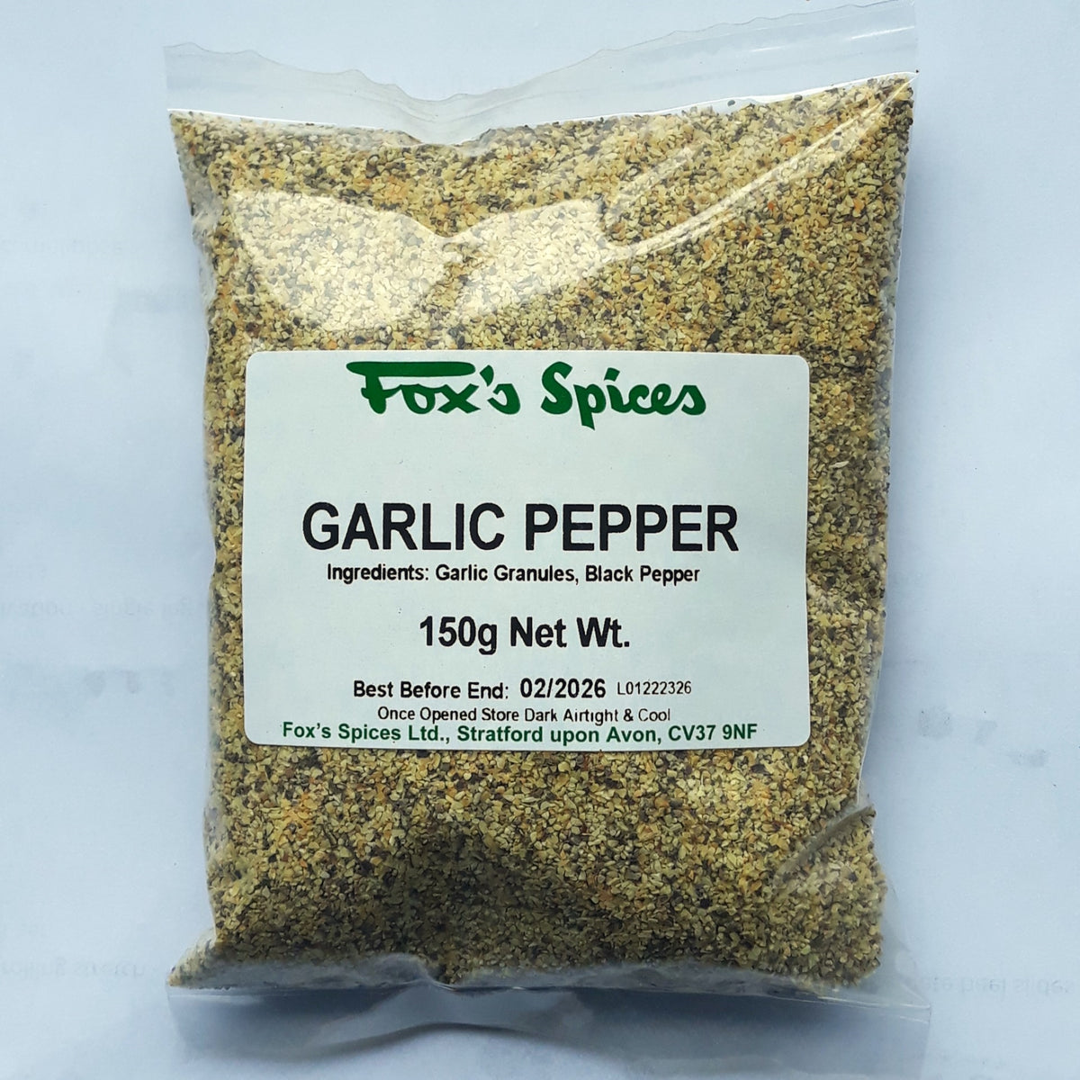 Garlic Pepper | Fox's Spices | The Cooking Plumber