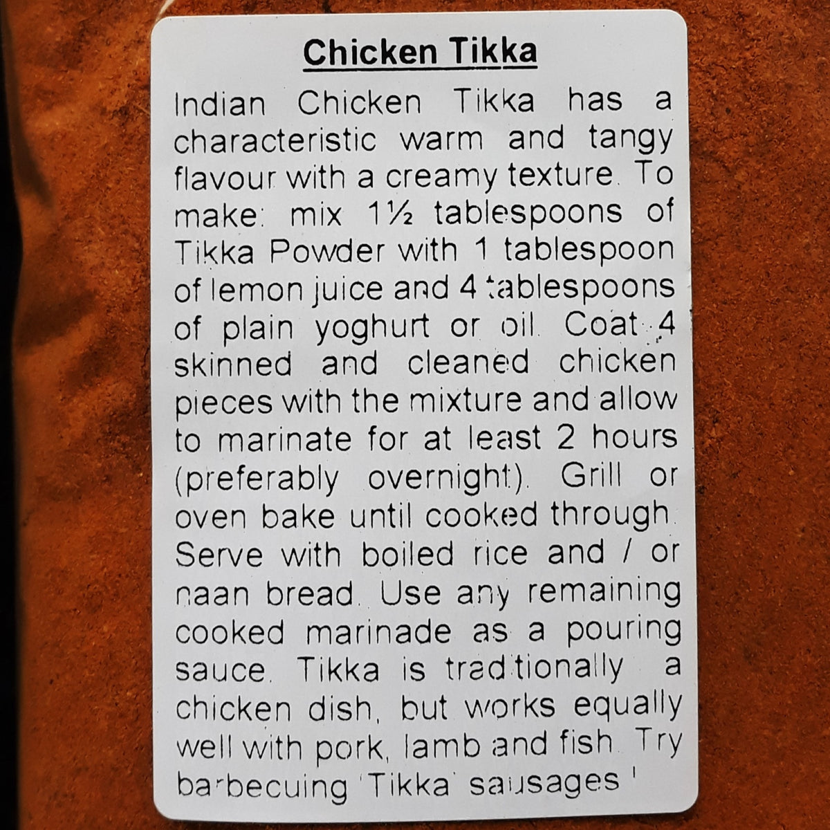 Tikka Powder | Buy Fox's Spices Online – The Cooking Plumber